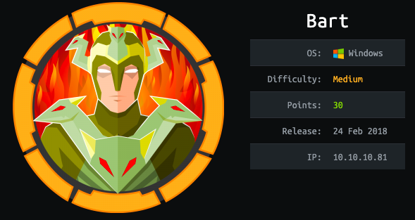 Bart - HTB Writeup - Thadigus